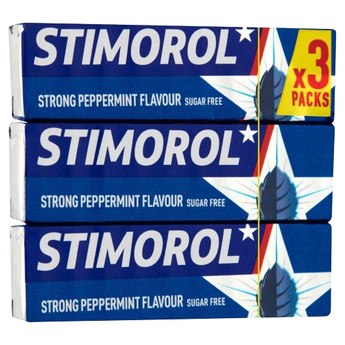 Stimorol Strong Peppermint Sugar Free 3-pack 42 g
